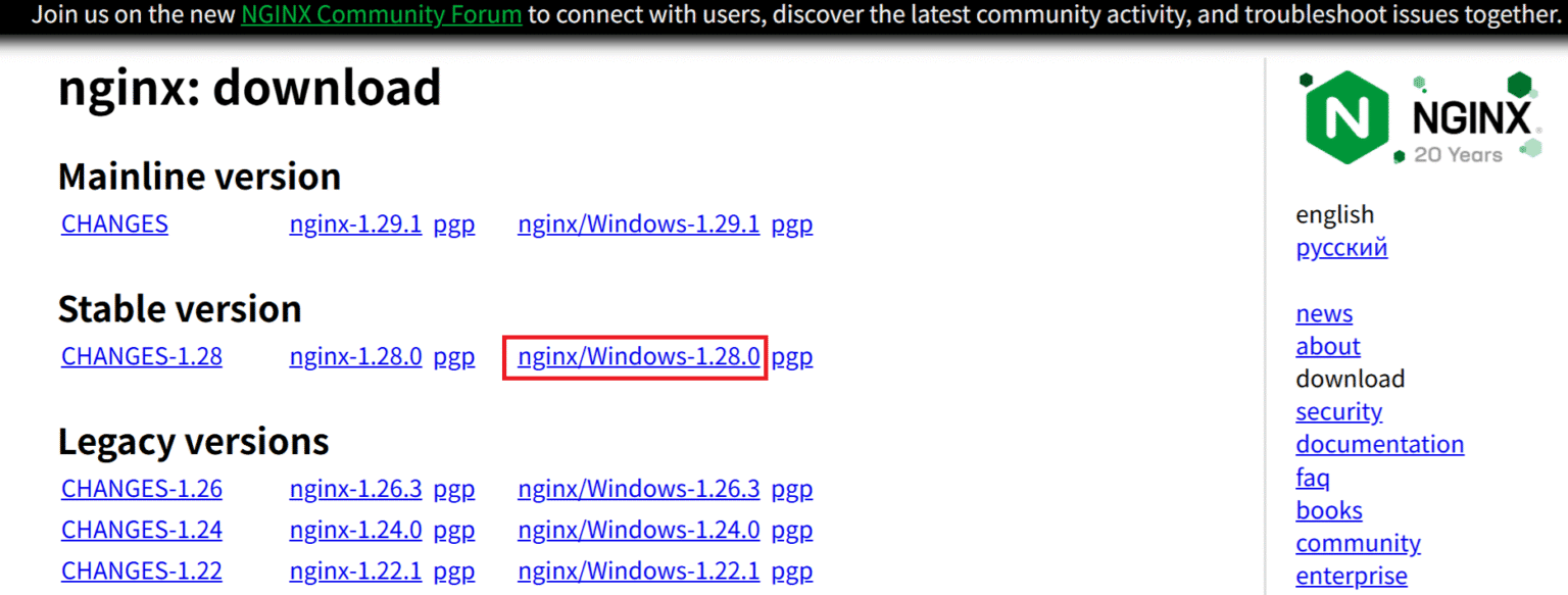 Windows11にNginxを導入する | Enjoy-Blog